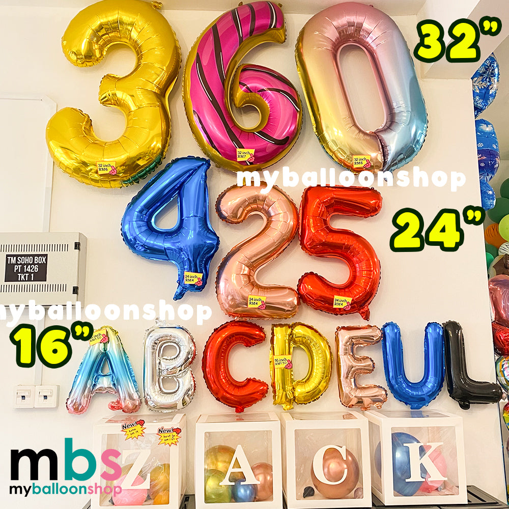 ABC & Number Balloons